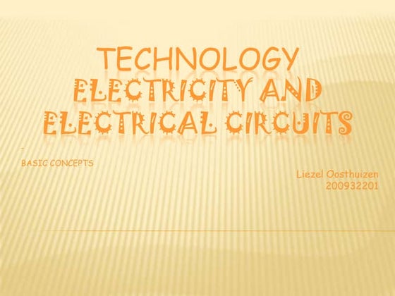 Electricity and Circuits for Grade 9 students | PPT | Physics | Science