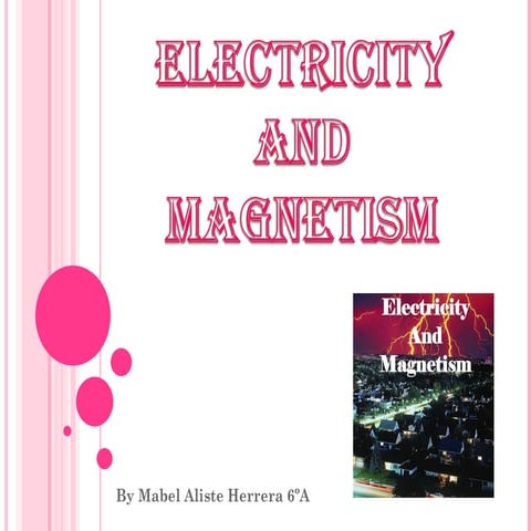 Electricity and magnetism by Mabel Aliste | PPT | Physics | Science