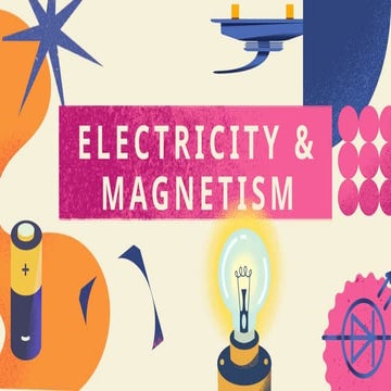 Electricity and Magnetism Physical Science Presentation in Colourful ...