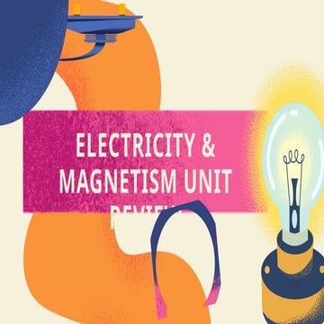 Electricity and Magnetism Physical Science Quiz Presentation Bright ...