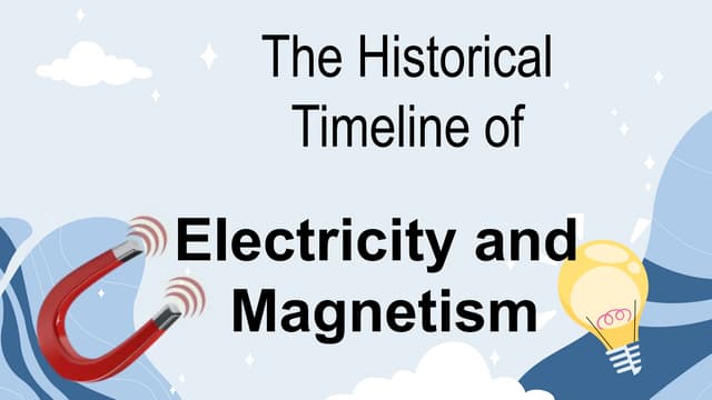 History of electricity | PPTX
