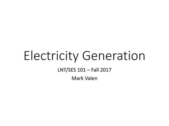 ENERGY AND THE NATIONAL ELECTRICITY GRID COMPLETE.pptx | Power and Energy Industry | Industries