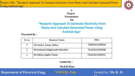electricity_generating using trash plastic and Non biodegradable waste.pptx