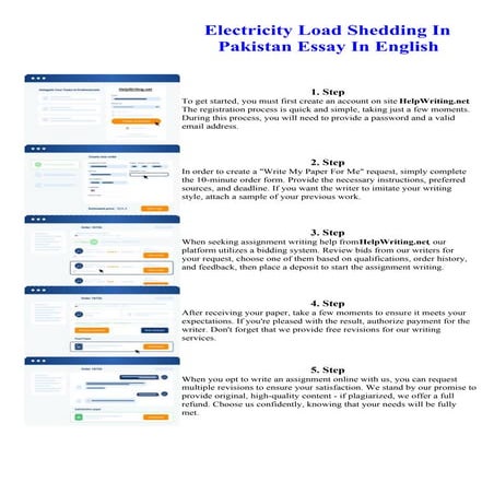 Electricity Load Shedding In Pakistan Essay In English | PDF