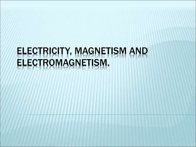 Presentation on Electromagnetic Induction | PPT | Science | Physics | PPTX