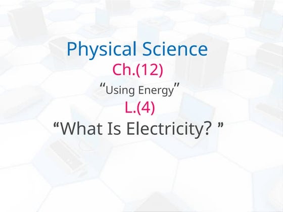 Static electricity | PPS | Physics | Science