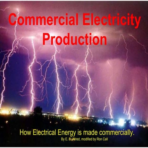 Electricity production, commercial | PPTX