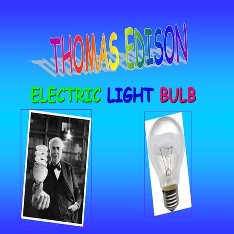 Electric light bulb | PPT