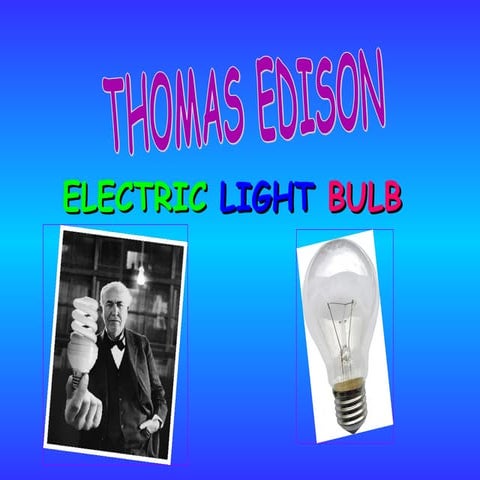 Electric light bulb | PPT