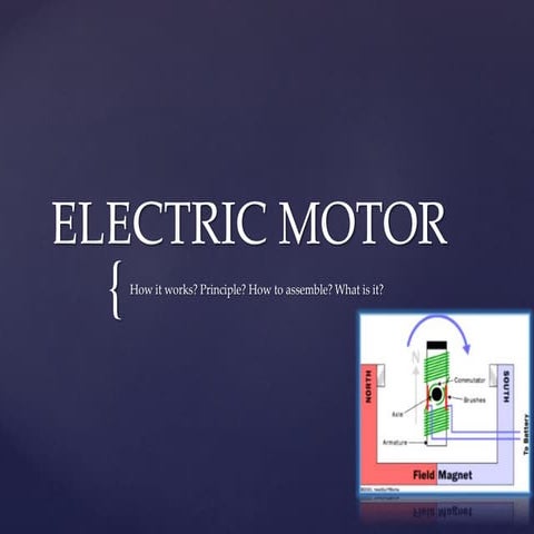 Electric motor | PPTX