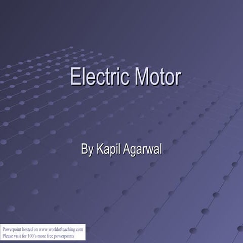 Electric motor | PPT
