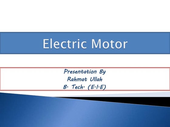 Electric Motor... | PPT