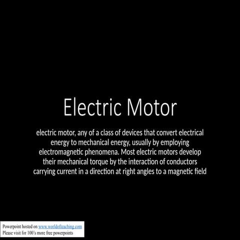 CBSE Class 12 Physics Investgatory Project file "SIMPLE DC MOTOR" | PPTX
