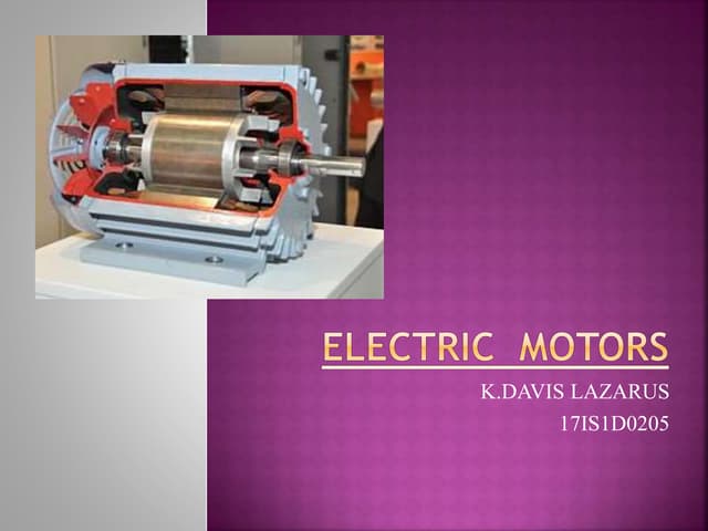 types of motors ppt | PPTX