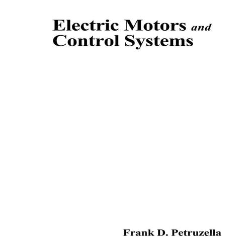 Electric motors and control systems2222 | PPTX