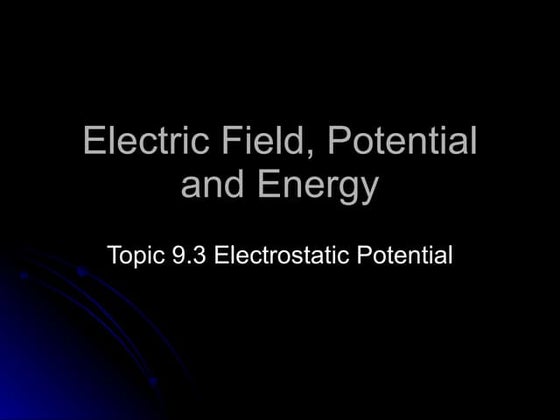 Electrostatics grade 10 | PPT