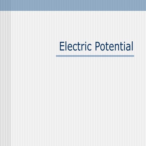 Electric Potential - Regents.pptjwkwioioowkk | PPT