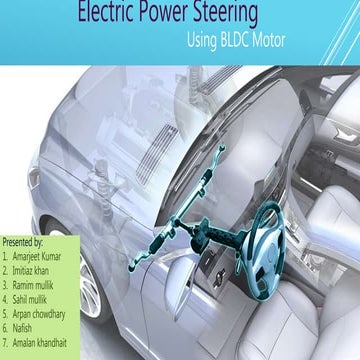 Electric power steering using bldc motor | PPTX