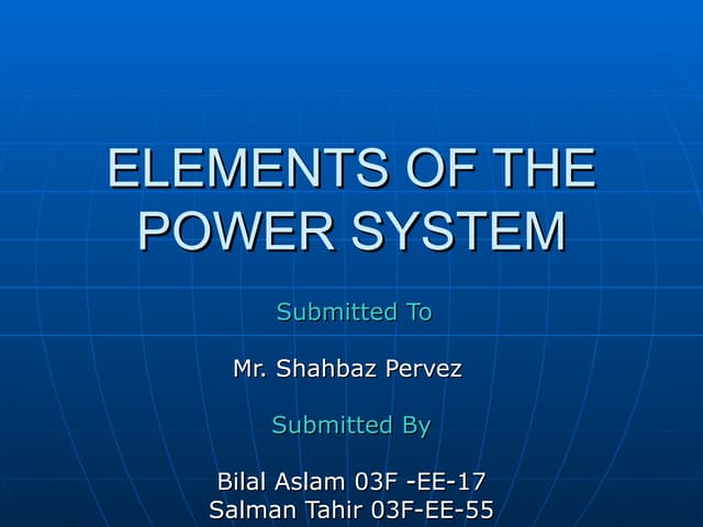 Structure of power system | PDF