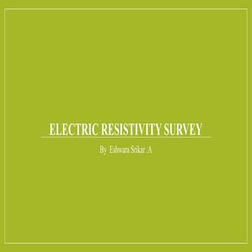 Electrical Resistivity Test | PDF