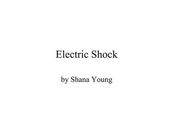 Electric shock and their first aid | PPTX | First Aid | Injuries