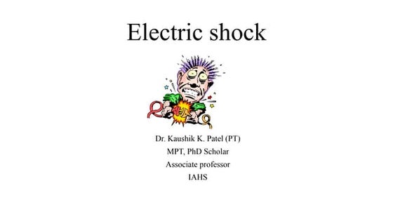 Electric shock | PPT | First Aid | Injuries