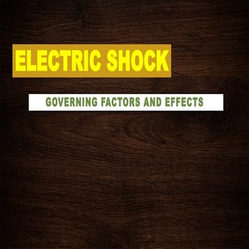 Electrical shock hazards and its effects on human body | PDF