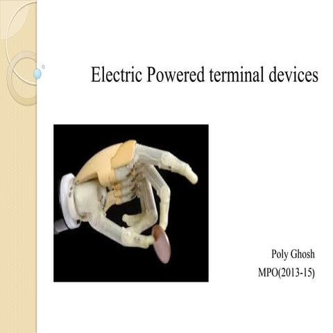Electric terminal devices | PDF