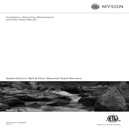 Installation & Operating Guide of Electric Towel Warmers | PDF