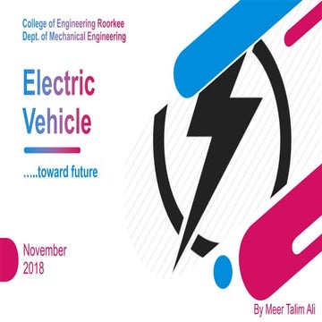 Electric vehicle | PPTX