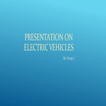 Electric Vehicles Ppt.pptx