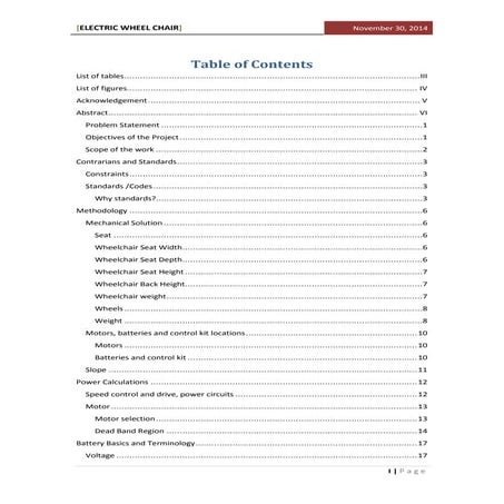 Electric wheel chair | PDF