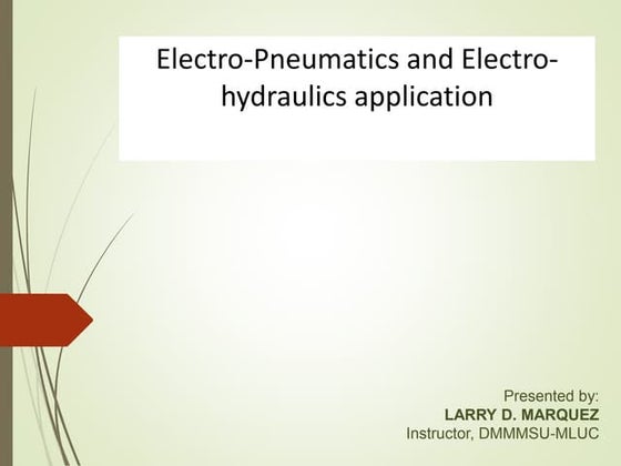Electro-Pneumatics | PDF | Physics | Science