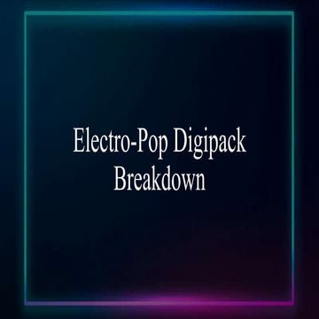Electro-Pop Digipack Conventions Powerpoint | PPT