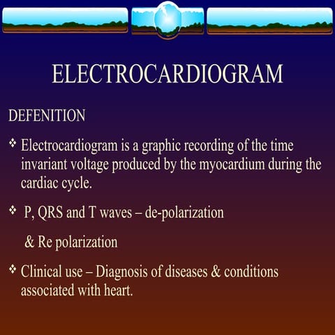 Electrocardiogram | PPT