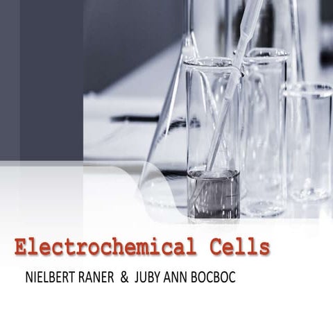 Electrochemical cells 1 | PPTX