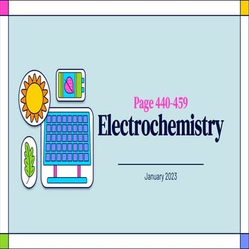 Introduction To Electrochemistry Ppt Pptx