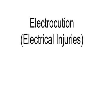 Electrocution (1) | PPTX