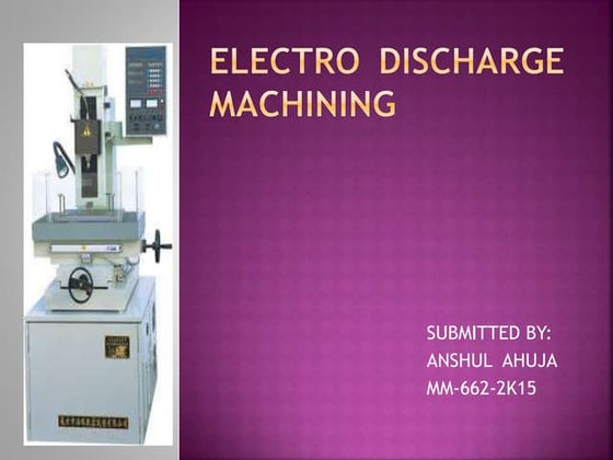 Electric Discharge machining | PDF