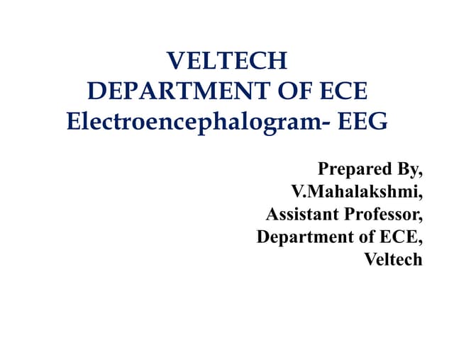 EEG (electroencephalogram) | PPTX | Brain and Nervous System Disorders ...