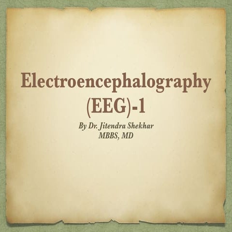 Electroencephalography (eeg) 1 | PDF