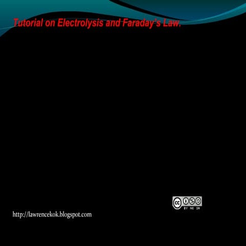 IB Chemistry on Electrolysis and Faraday's Law | PPT