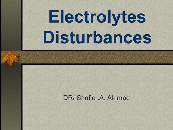CCM 01 Course (Electrolyte Imbalance).ppt