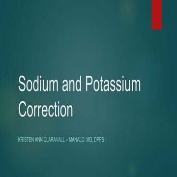 Sodium correction formula | PDF