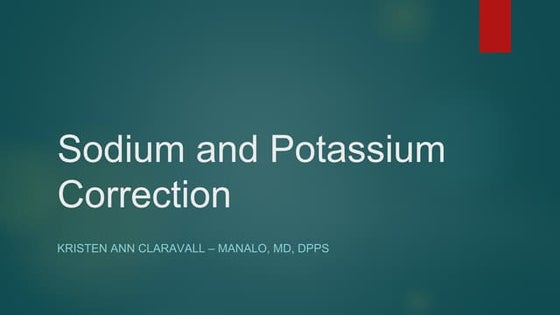 Sodium correction formula | PDF