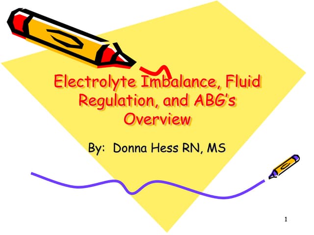 Electrolyte Imbalance Overview.ppt Electrolyte Imbalance Overview.ppt