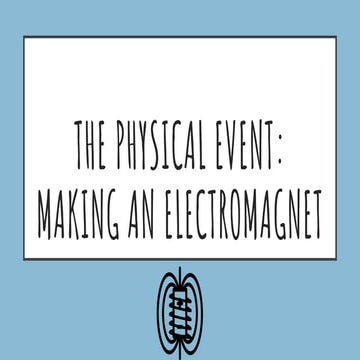 Making an electromagnet by Stephen DeMeo | PDF