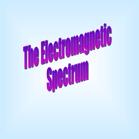 Electromagnetic Spectrum PowerPoint Presentation for Teachers/Students ...