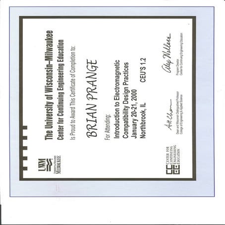 Electromagnetic Certificate | PDF