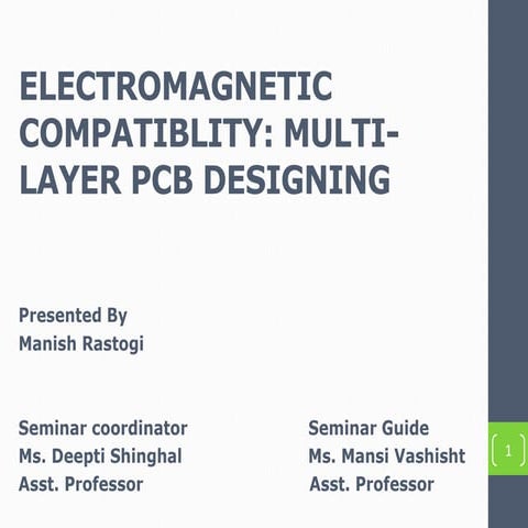 Electromagnetic compatiblity :Multi-layer PCB designing | PPT